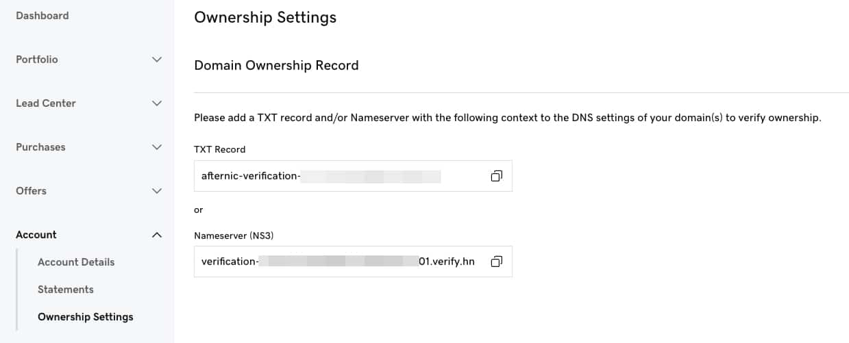 Afternic rolls out ownership verification and new landing page setup ...