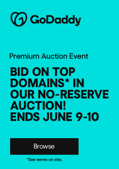 GoDaddy domain auction ends Tuesday & Wednesday this week - Domain Name ...