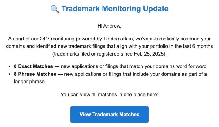 Atom sends first trademark monitoring alert to domain sellers - Domain Name Wire | Domain Name News
