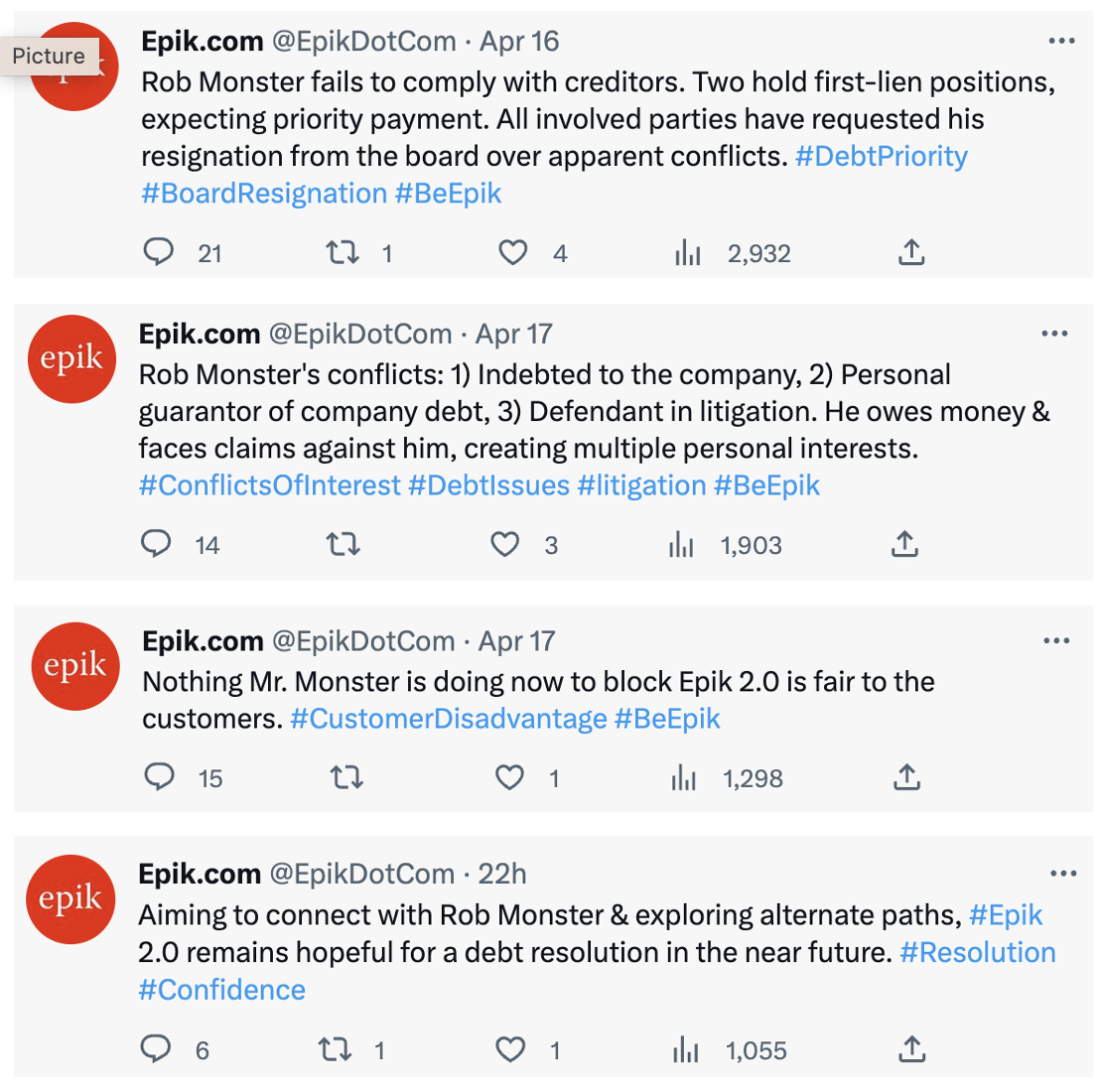 Epik threatens to sue Rob Monster, publicly asks him to resign - Domain ...